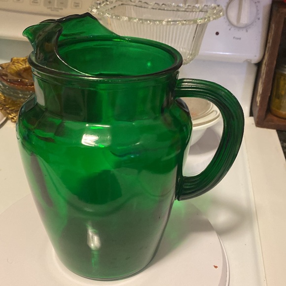Vintage | Dining | Emerald Green Vintage Anchor Hocking Forest Green ...